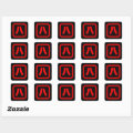 Japanese Number Eight 八 【Hachi】 Kanji Square Sticker | Zazzle