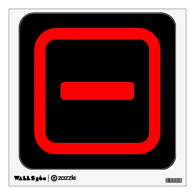Japanese Number One 一 【Ichi】 Kanji Wall Decal | Zazzle