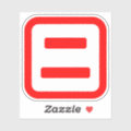 Japanese Number Two 二 【Ni】 Kanji Sticker | Zazzle