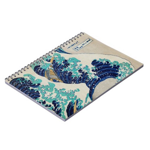 Japanese Ocean Waves Aesthetic Beach Waves Aesthet Notebook | Zazzle