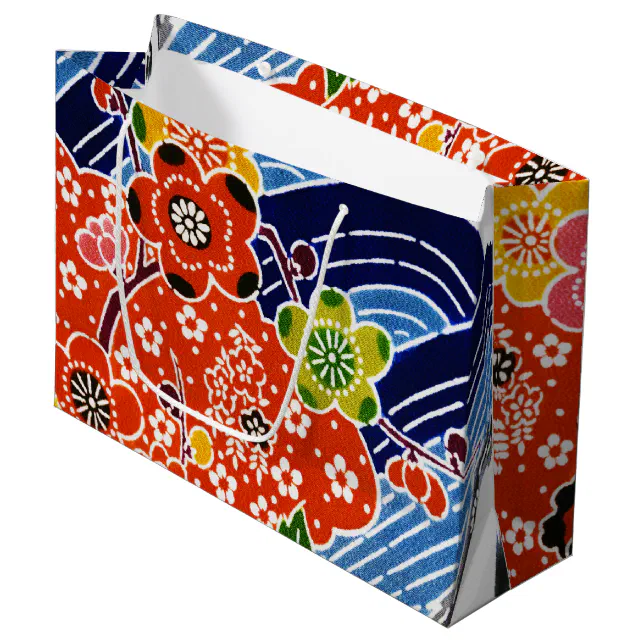 Japanese Okinawan Dye (Bingata) Large Gift Bag | Zazzle