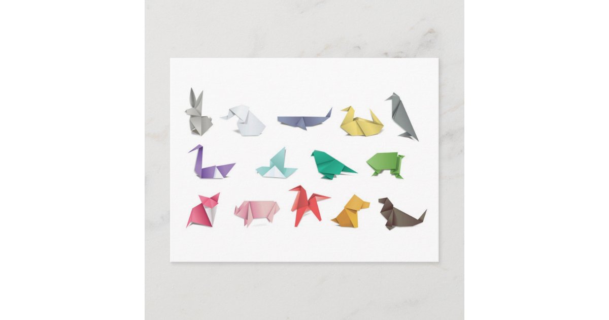 Japanese origami postcard for postcrossing | Zazzle