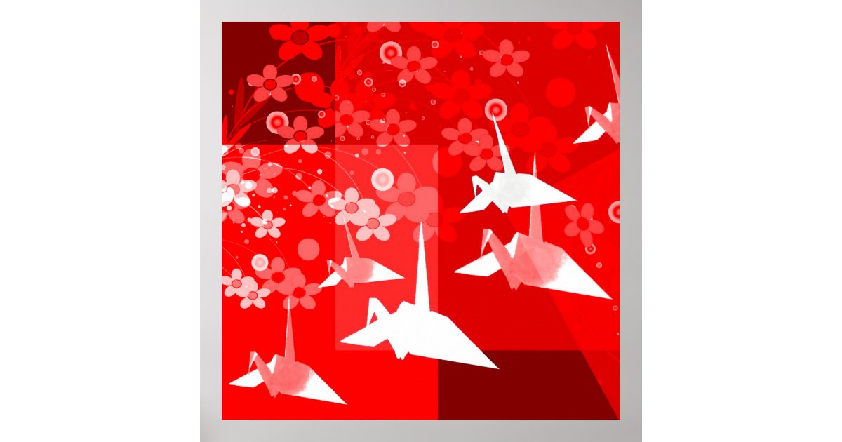 Japanese Origami Poster | Zazzle