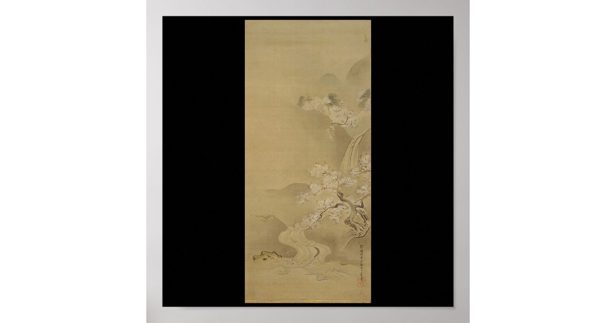 Japanese Painting c. 1672 Poster | Zazzle