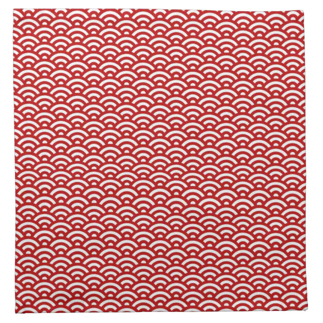Japanese pattern cloth napkin | Zazzle