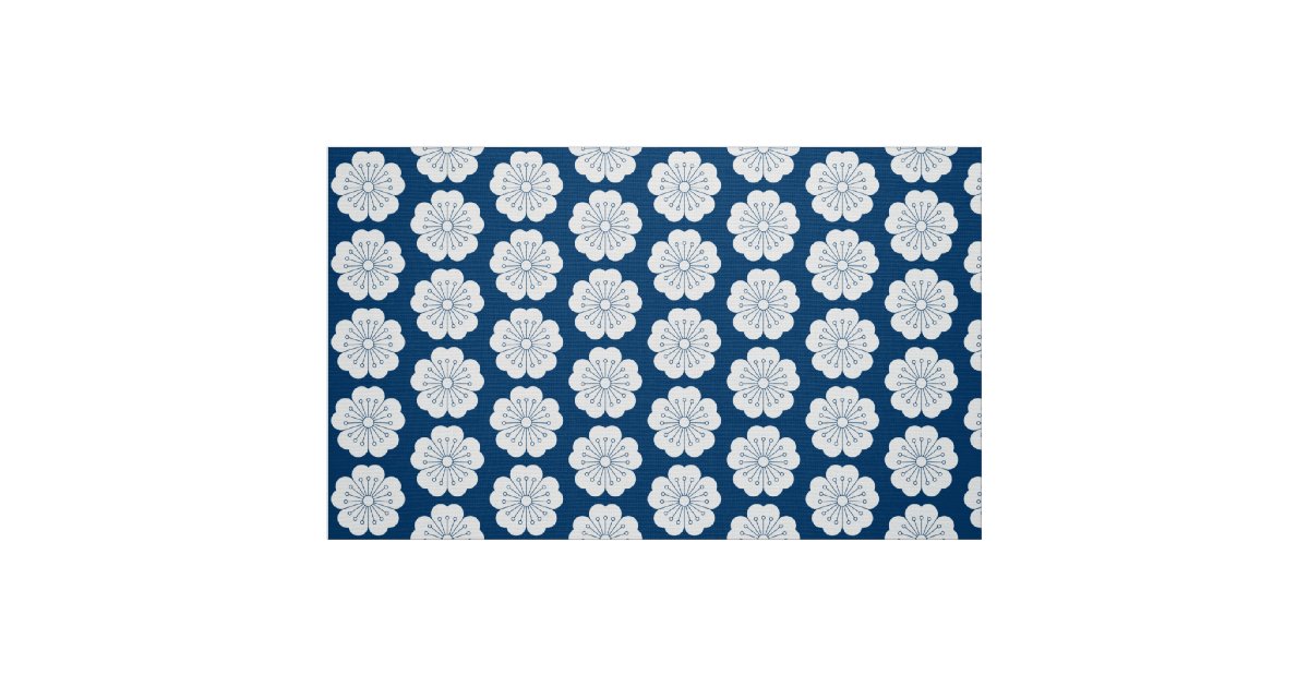 Japanese pattern HOSOKAWA mon Fabric | Zazzle