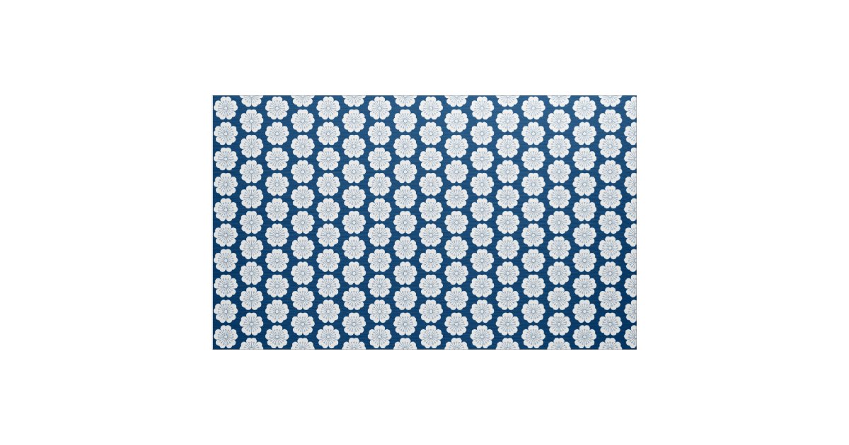 Japanese pattern HOSOKAWA mon Fabric | Zazzle