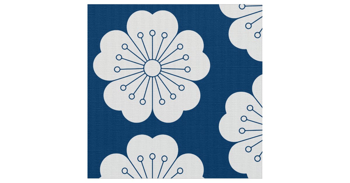 Japanese pattern HOSOKAWA mon Fabric | Zazzle