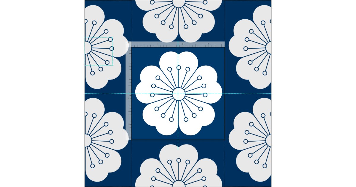 Japanese pattern HOSOKAWA mon Fabric | Zazzle