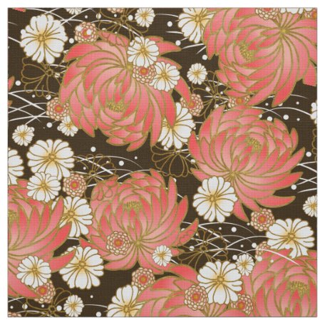 Japanese Kimono pattern fabric | Zazzle