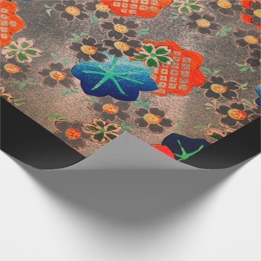 JAPANESE PRINT ANTIQUE PATTERN Wrapping Paper | Zazzle