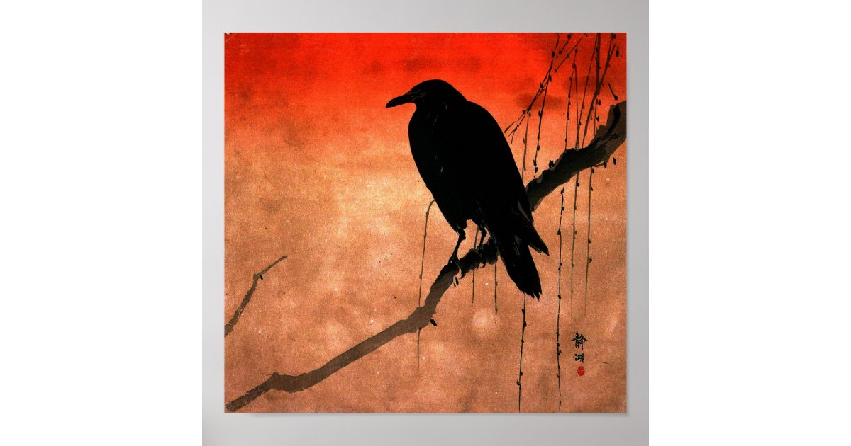 Japanese Raven Poster | Zazzle