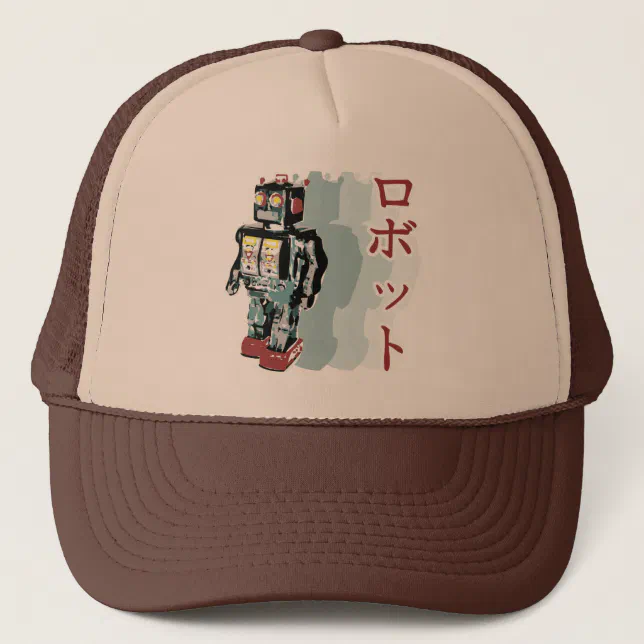Japanese Robot Trucker Hat | Zazzle