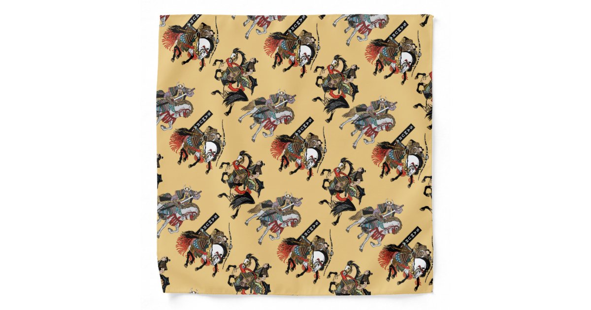 Japanese samurai horseman bandana | Zazzle