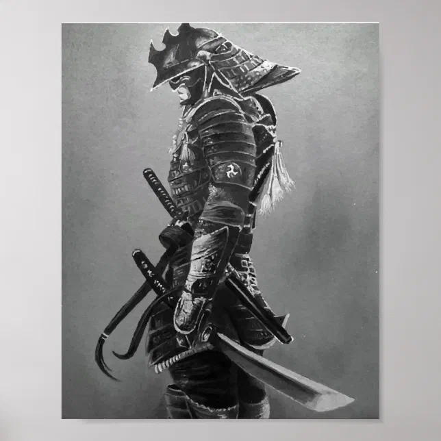 Japanese Samurai Warrior Poster | Zazzle