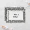 Japanese Seigha Stylized Waves Large Table Number | Zazzle
