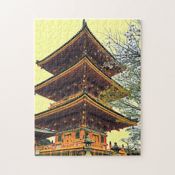 Japanese shrine scenery Japan travel Jigsaw Puzzle | Zazzle