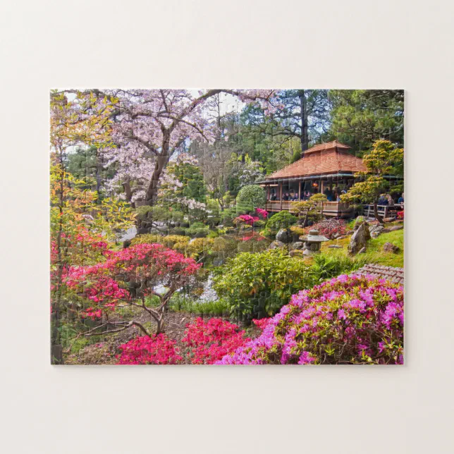 Japanese Spring Garden Jigsaw Puzzle | Zazzle