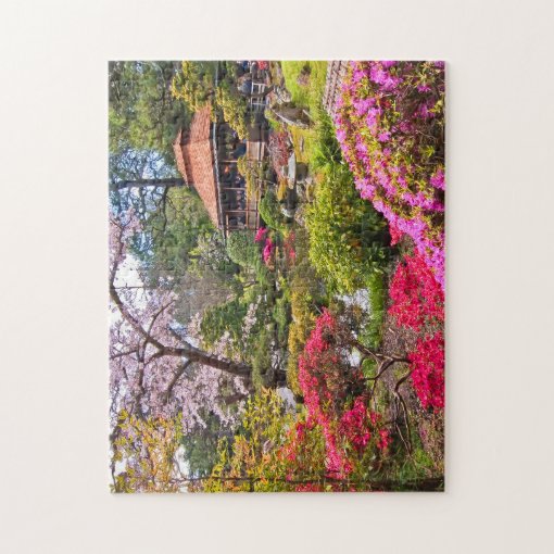 Japanese Spring Garden Jigsaw Puzzle | Zazzle
