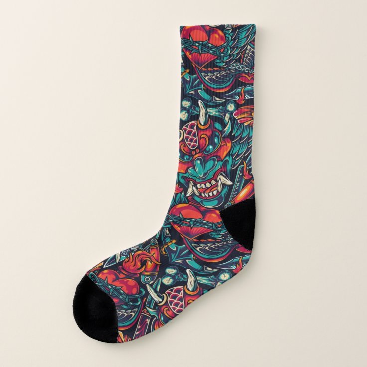 japanese style All-Over-Print Socks | Zazzle
