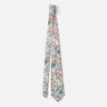 Japanese Style Floral Pattern Neck Tie | Zazzle