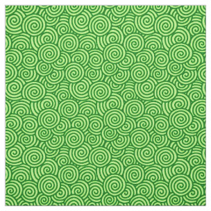 Japanese swirl pattern - deep red and white fabric | Zazzle