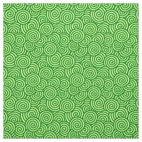 Japanese swirl pattern - deep red and white fabric | Zazzle