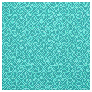 Japanese swirl pattern - deep red and white fabric | Zazzle