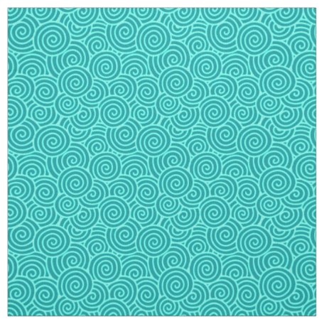 Japanese swirl pattern - deep red and white fabric | Zazzle