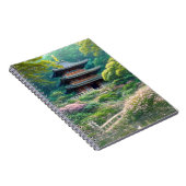 Japanese Temple in the Green Canopy Notebook | Zazzle