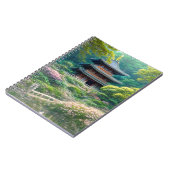 Japanese Temple in the Green Canopy Notebook | Zazzle