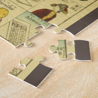 Japanese to english pictorial flashcard poster jigsaw puzzle | Zazzle