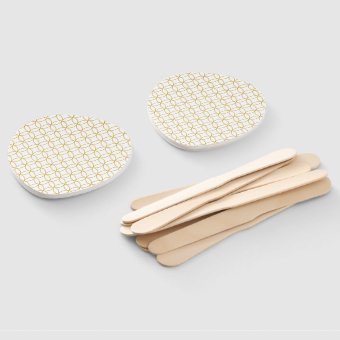 Japanese Traditional Design2 -SHIPPO- White&Gold Hand Fan | Zazzle