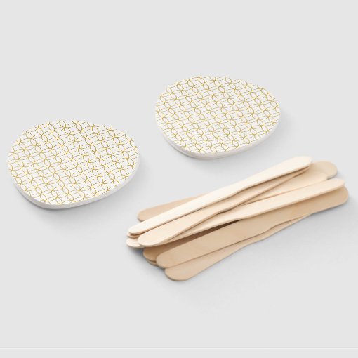 Japanese Traditional Design2 -SHIPPO- White&Gold Hand Fan | Zazzle