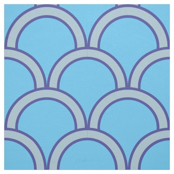 Japanese wave pattern fabric | Zazzle