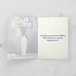 Japanese Ukiyo-e Style Bunny and Daffodils Easter Card | Zazzle