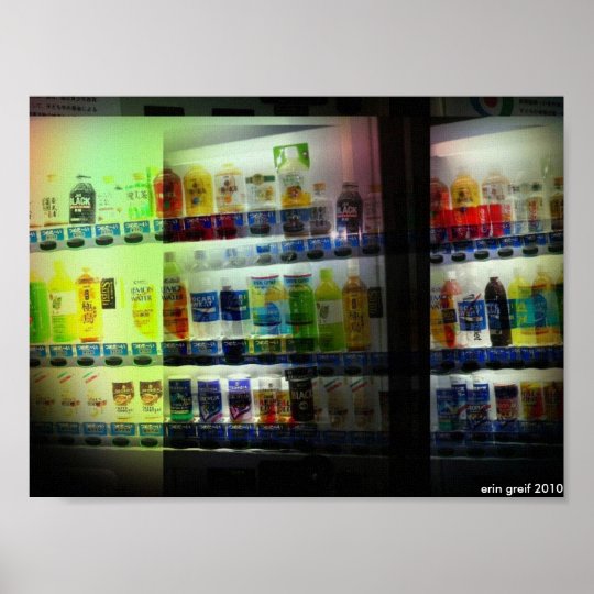 Japanese vending machine poster | Zazzle.com