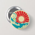 Japanese vintage design Japan style Button | Zazzle