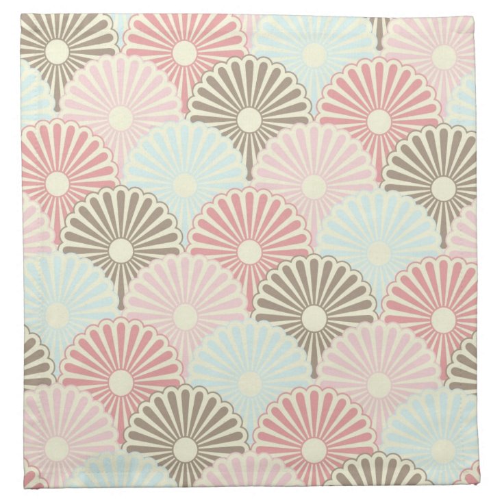 Japanese vintage pattern cloth napkin | Zazzle