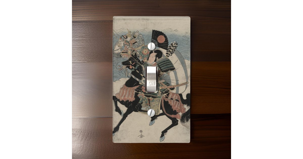 Japanese Warrior Art Light Switch Cover | Zazzle