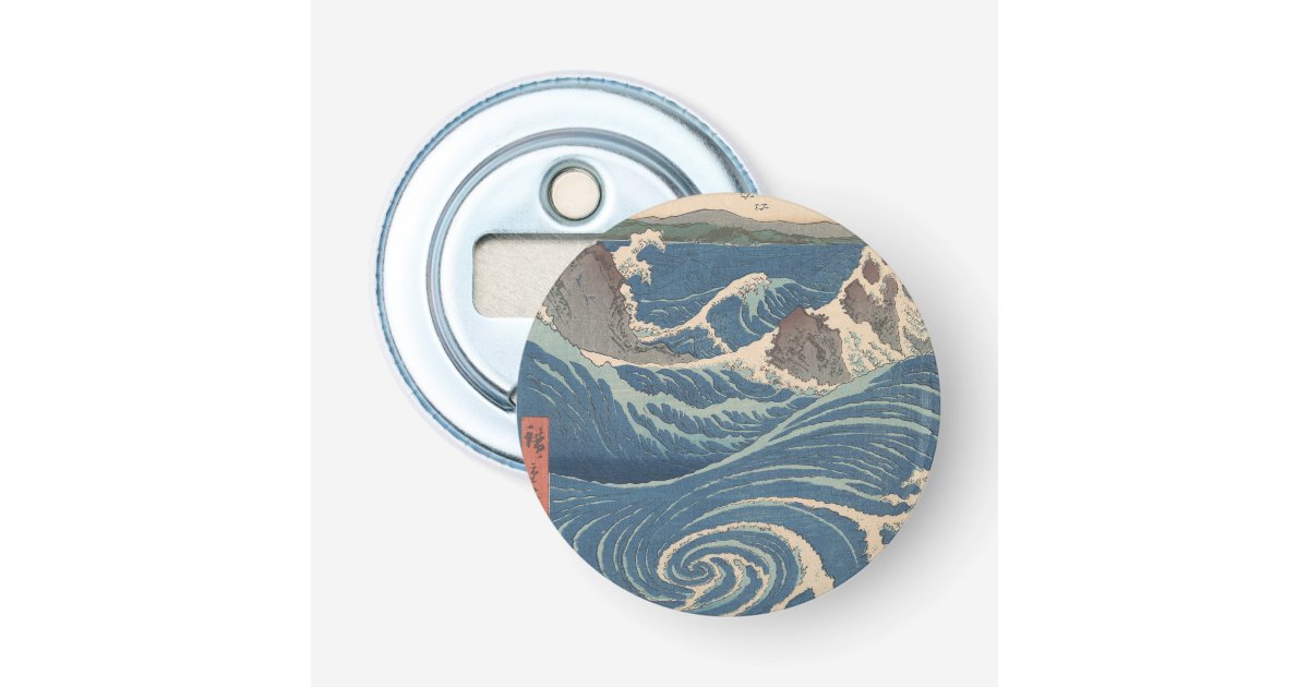 Japanese Waves Naruto Whirlpool Artwork Bottle Opener | Zazzle