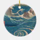 Japanese Waves Naruto Whirlpool Artwork Ceramic Ornament | Zazzle