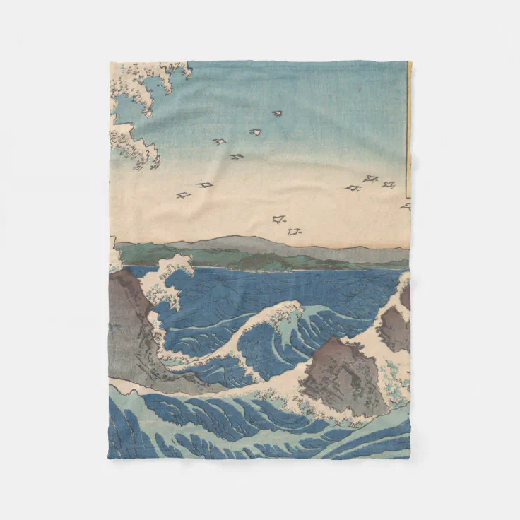 Japanese Waves Naruto Whirlpool Artwork Fleece Blanket | Zazzle