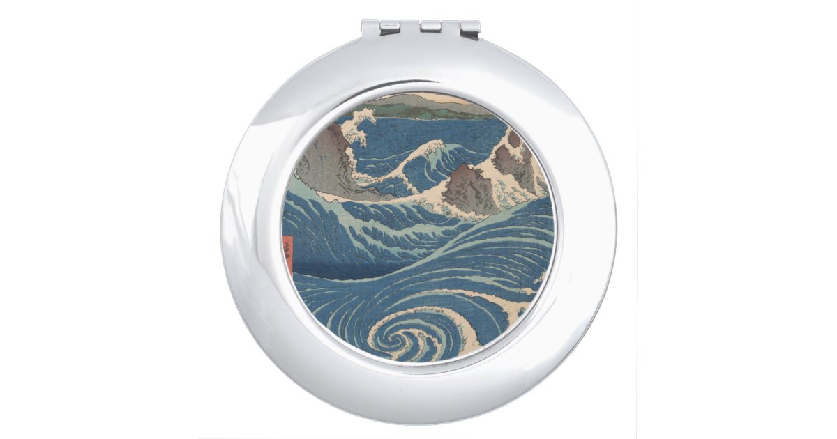 Japanese Waves Naruto Whirlpool Artwork Mirror For Makeup | Zazzle