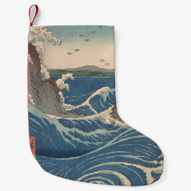 Japanese Waves Naruto Whirlpool Artwork Small Christmas Stocking | Zazzle