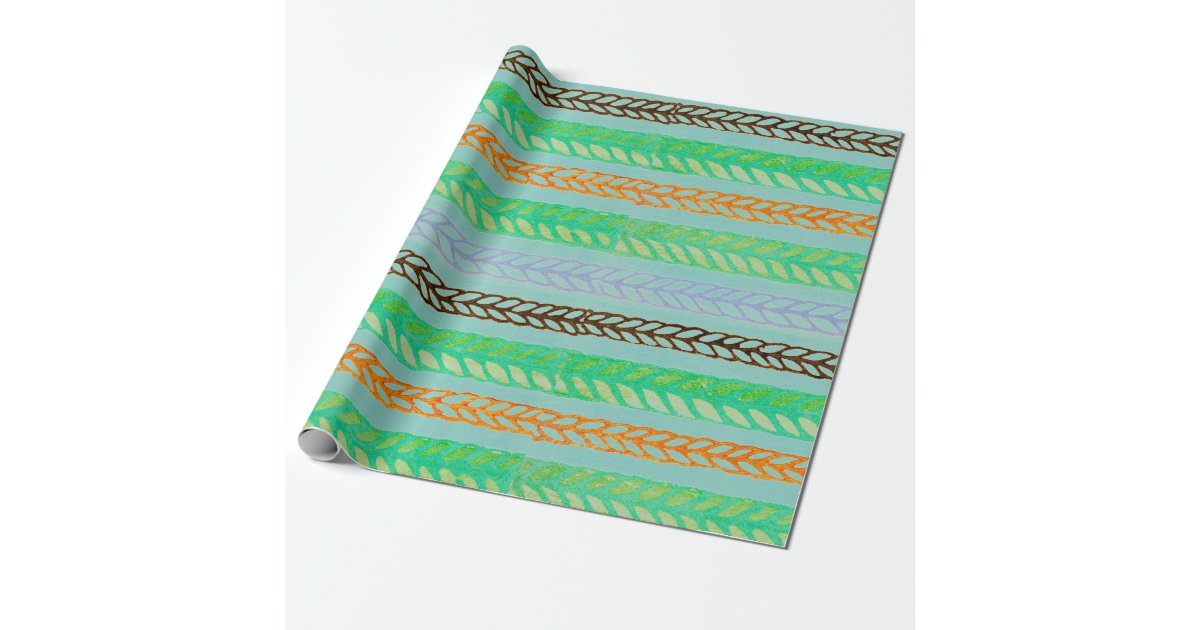 JAPANESE WOODBLOCK PATTERN WRAPPING PAPER | Zazzle