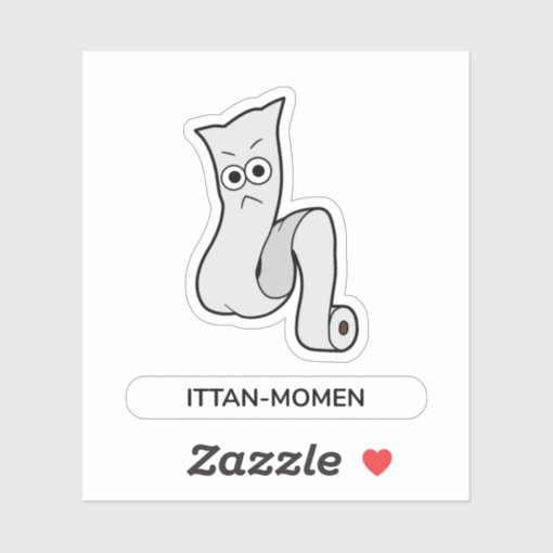 Japanese Yokai Cloth Ittan-momen Sticker | Zazzle