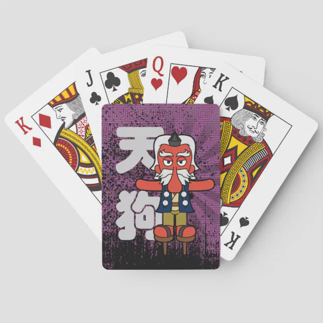 Japanese Yokai Monster Great Tengu Poker Cards | Zazzle