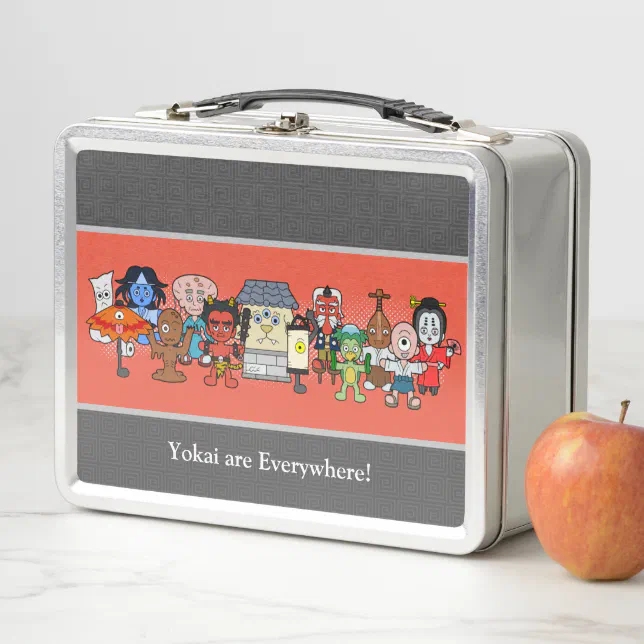 Japanese Yokai Monsters: Yokai are Everywhere Metal Lunch Box | Zazzle