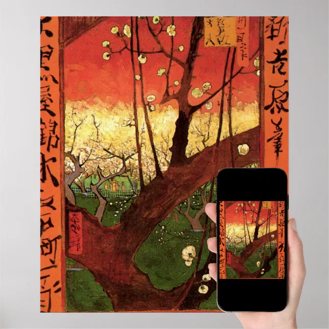 Japonaiserie Plum Tree Hiroshige -Vincent van Gogh Poster | Zazzle